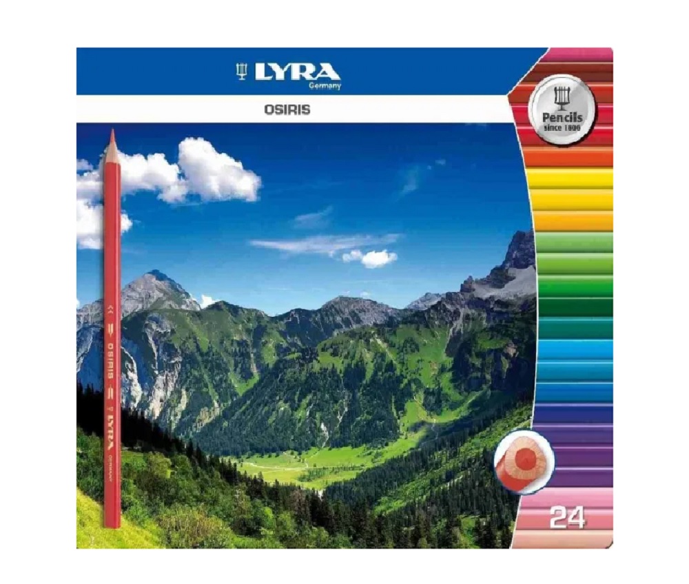 Lyra 24 colores Lata Osiris | LIBRERÍA - PAPELERÍA BRASIL BOLIVIA