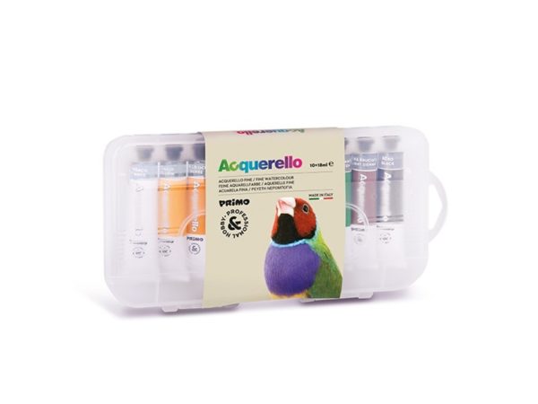 Acuarela 10 colores 18 ml Primo Made in Italy - LIBRERÍA - PAPELERÍA ...